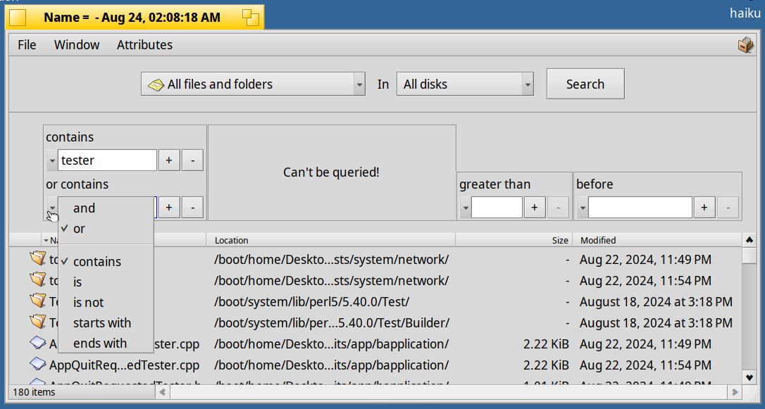 Gsoc 2024 Implementing Incremental Search Final Report Haiku Project