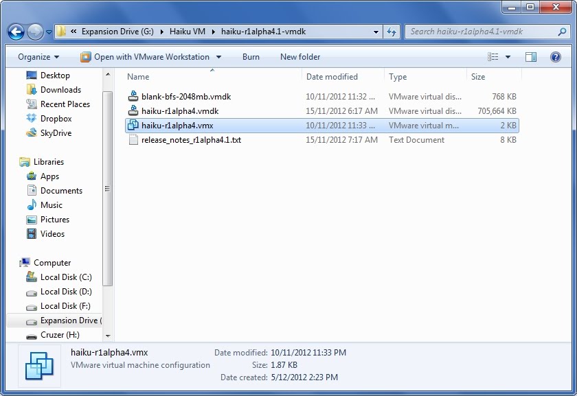 Virtualizing Haiku In Vmware Workstation Haiku Project